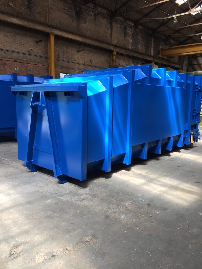 Tapered compactor bin - Skip Units
